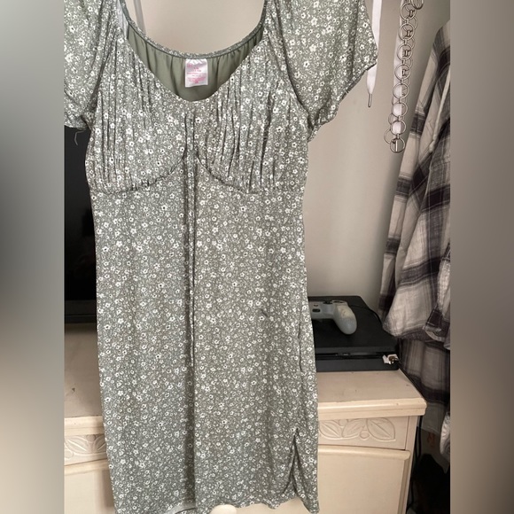 NOBO | Dresses | Green Flower Dress | Poshmark
